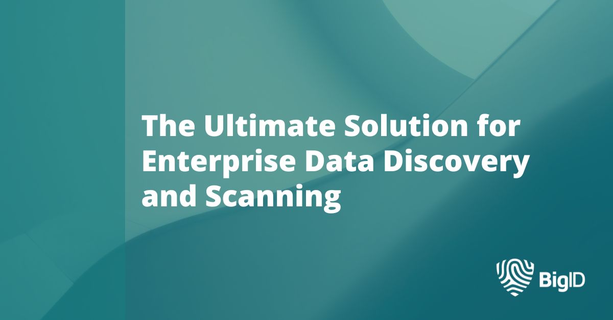 Enterprise Data Discovery and Scanning | BigID