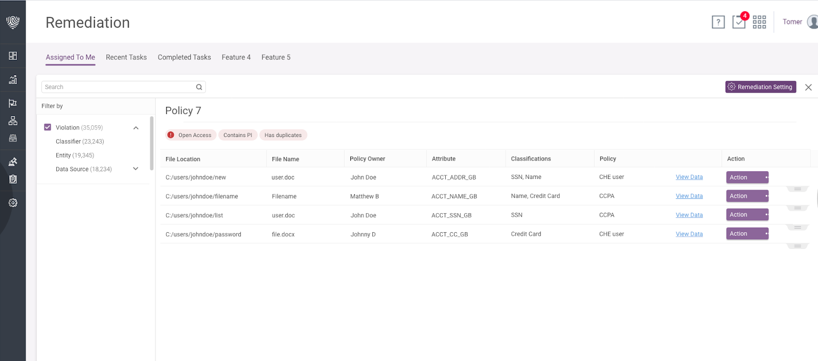 Simplify Security Self-service Remediation | BigID