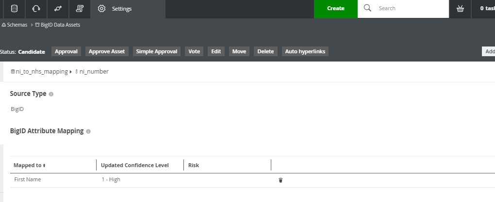 Map Collibra Data Glossaries to Physical Data Discovered By BigID | BigID