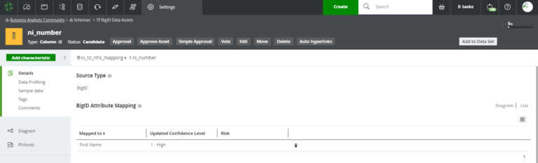 Map Collibra Data Glossaries to Physical Data Discovered By BigID | BigID