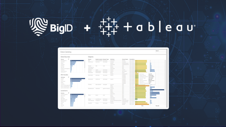 How BigID and Tableau Work Together | BigID