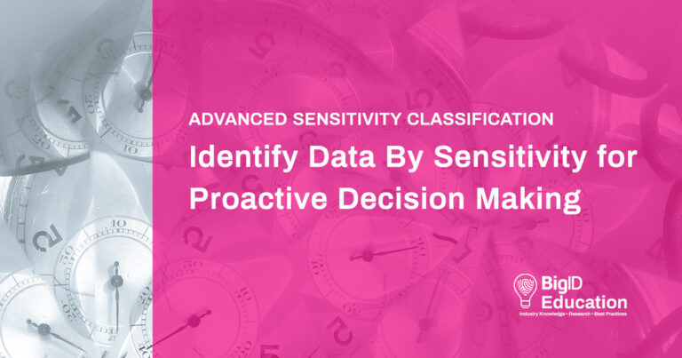 Identify Data By Sensitivity | BigID
