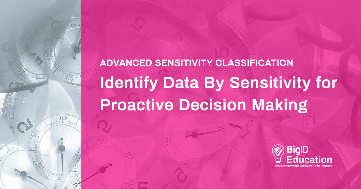 Identify Data By Sensitivity | BigID