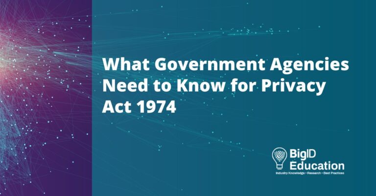Government Agencies and the Privacy Act 1974 | BigID