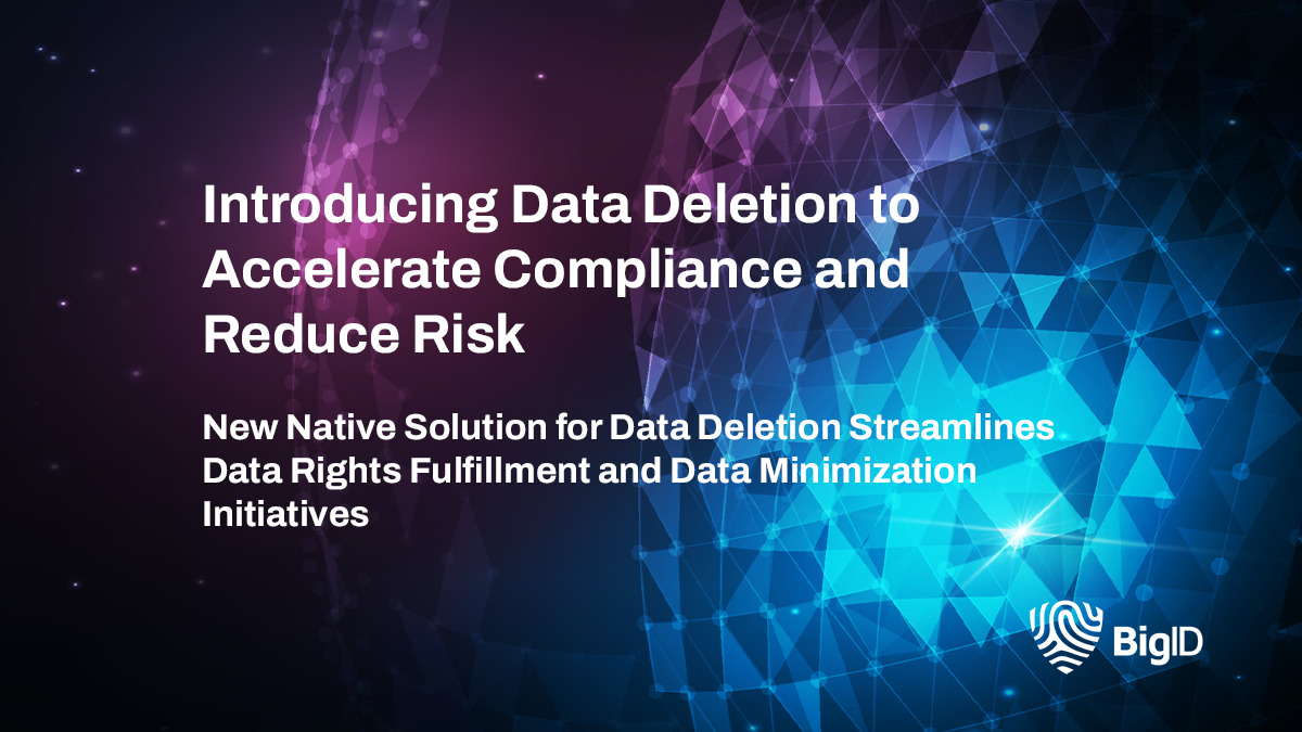 Industry-First Data Deletion Capabilities | BigID
