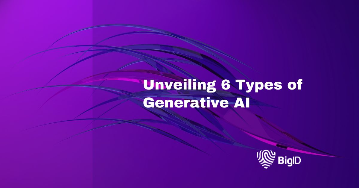 Unveiling 6 Types of Generative AI | BigID