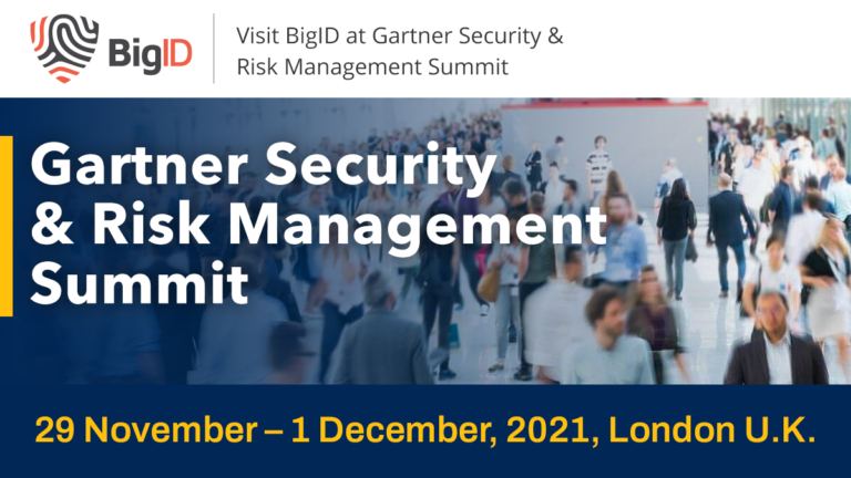 Gartner Security & Risk Management Summit - London | BigID