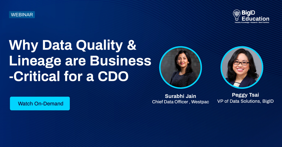 Why Data Quality & Lineage Are Business-Critical for a CDO | BigID
