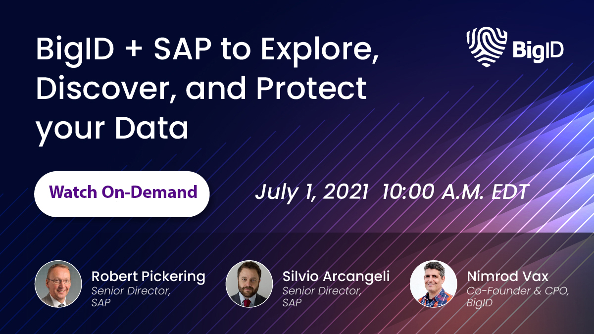 BigID + SAP to Explore, Discover, and Protect your Data | BigID