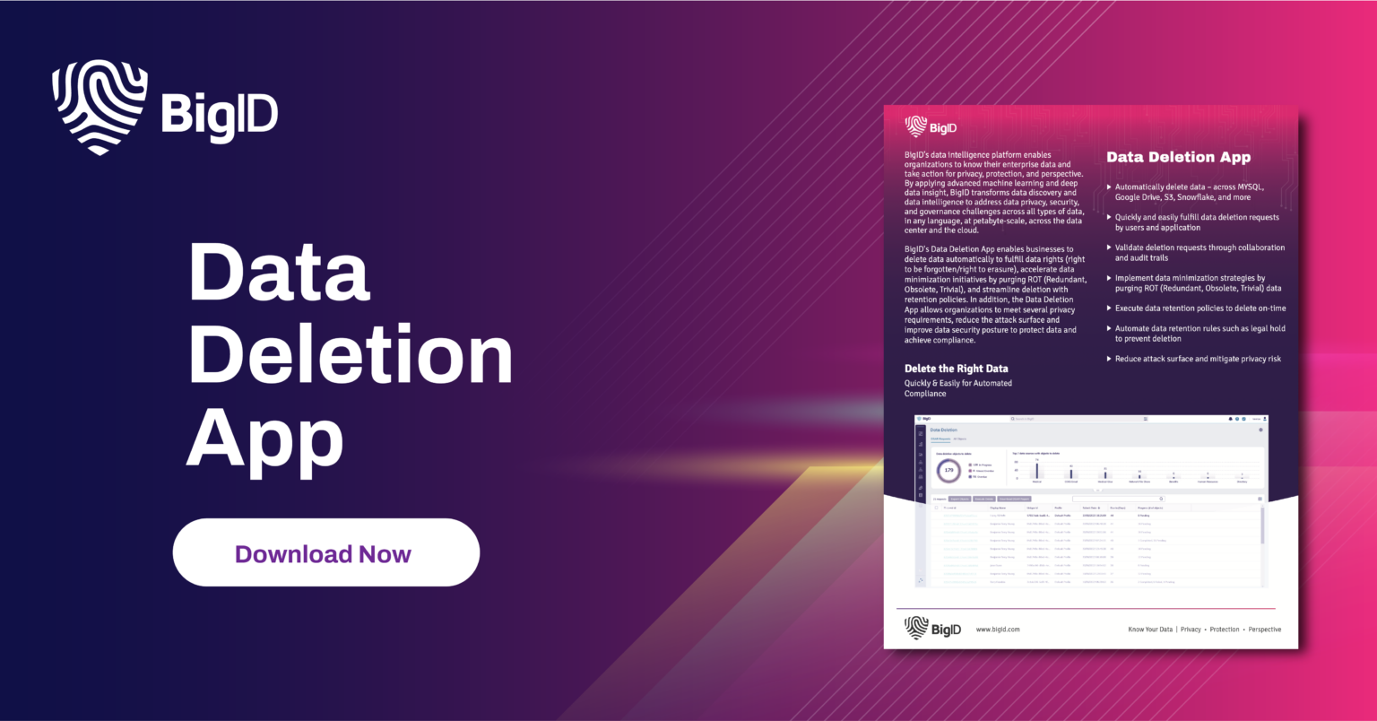 Introducing Industry-First Data Deletion Capabilities to Accelerate Compliance and Reduce Risk ...