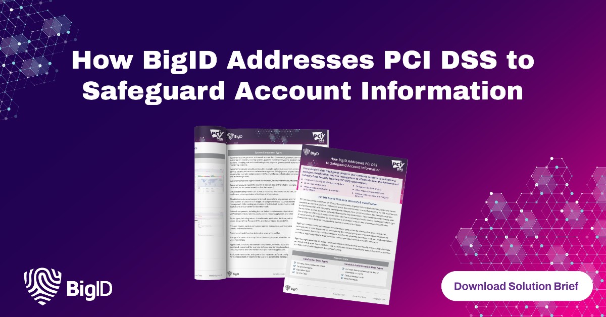 Meet PCI DSS Compliance with ML-based Classification | BigID