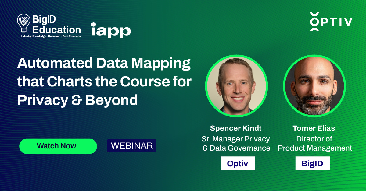 Automated Data Mapping that Charts the Course for Privacy & Beyond | BigID