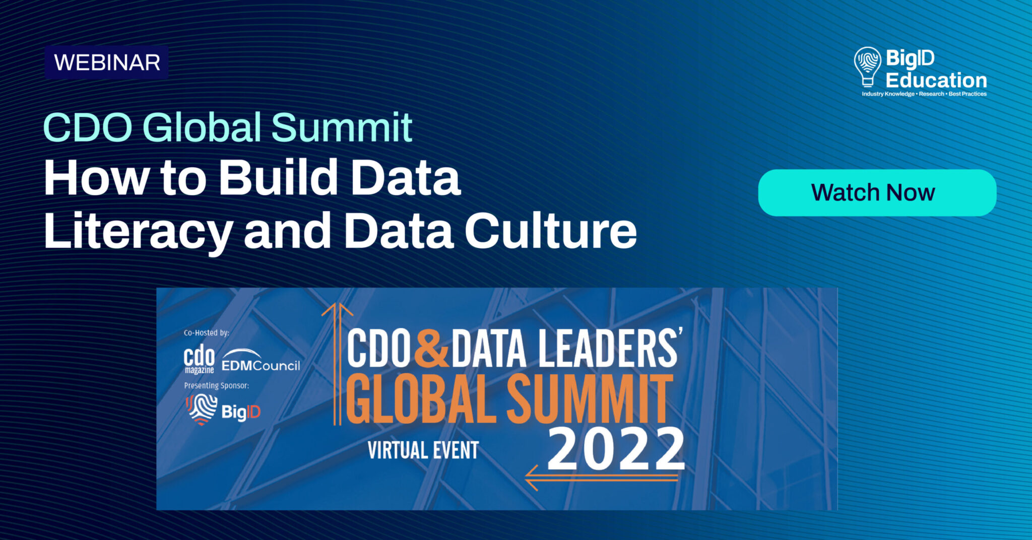 How to Build Data Literacy & Data Culture - CDO Global Summit | BigID