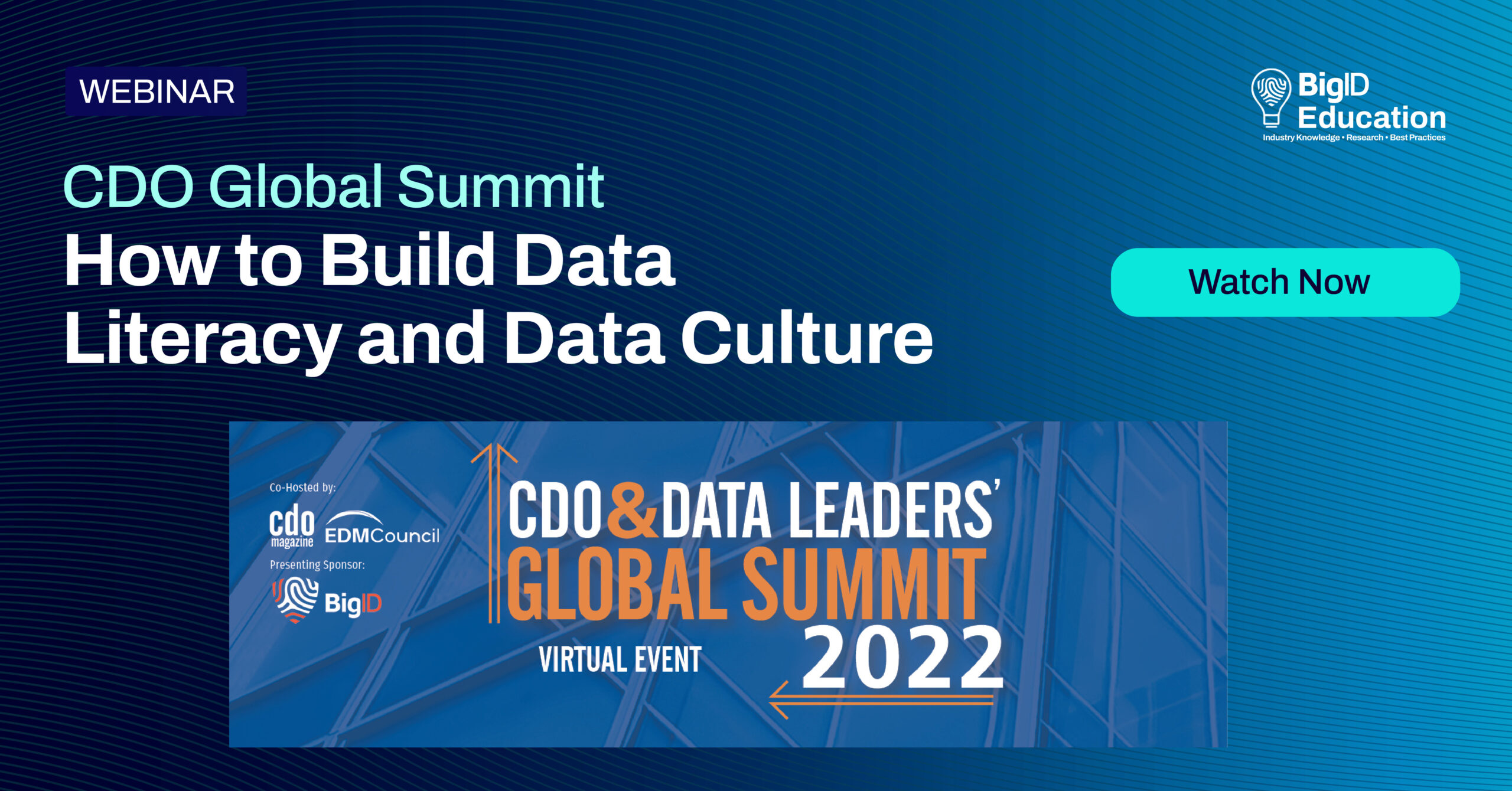 How to Build Data Literacy & Data Culture - CDO Global Summit | BigID