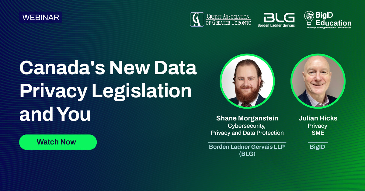 Canada's New Data Privacy Legislation and You | BigID