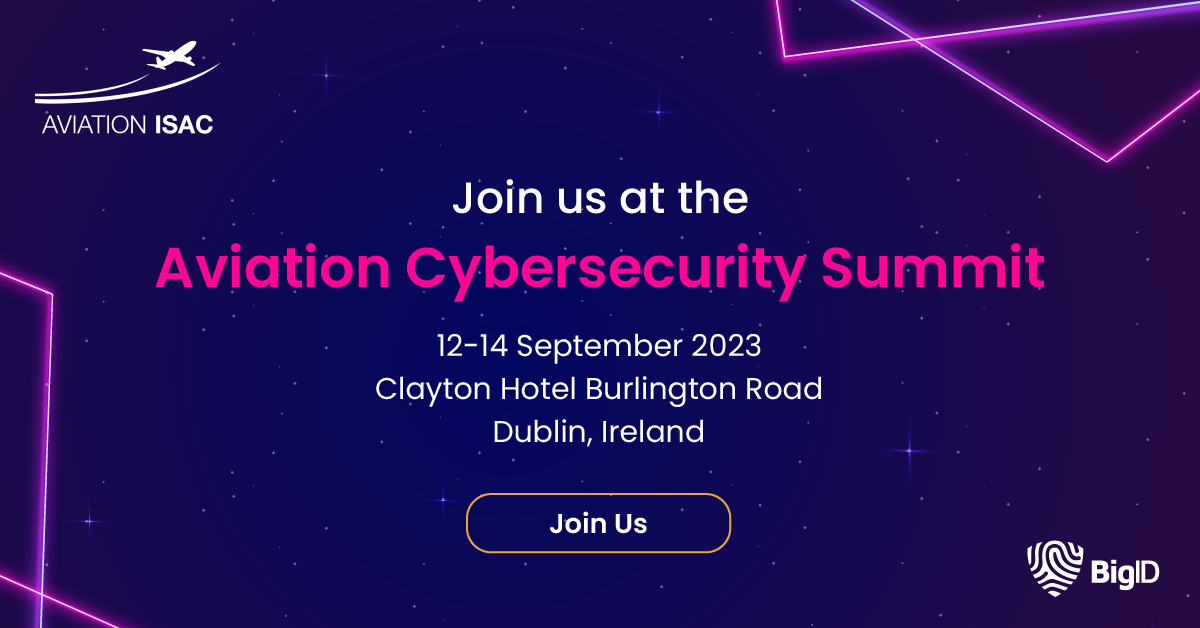 Aviation Cybersecurity Summit 2023 | BigID