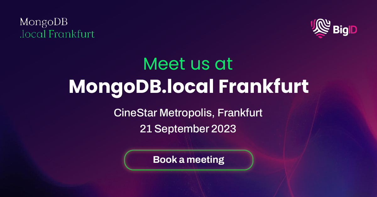 MongoDB.local Frankfurt | BigID