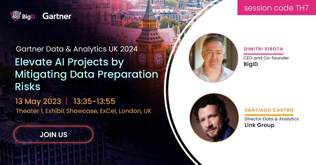 Gartner Data & Analytics Summit UK 2024 - Session | BigID