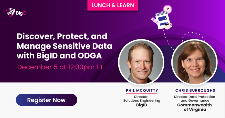 Discover, Protect, and Manage Sensitive Data with BigID and ODGA | BigID