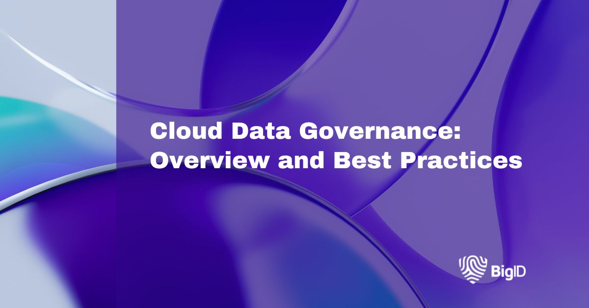 Cloud Data Governance: Overview and Best Practices | BigID