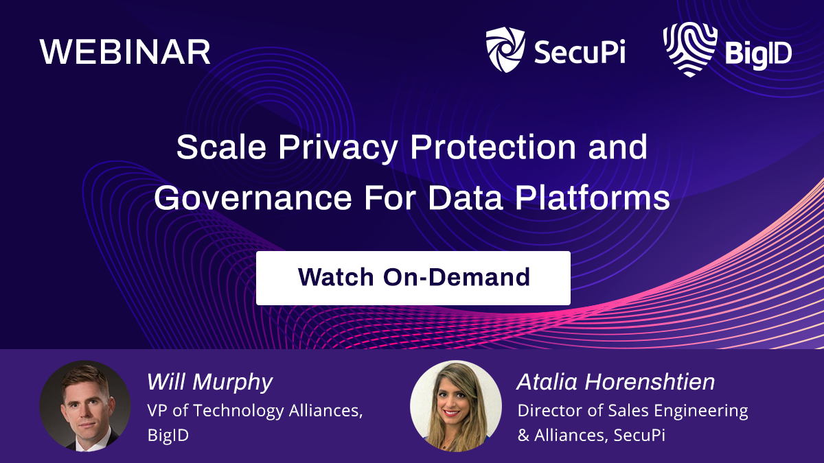 Scale Privacy Protection and Governance for Data Platforms | BigID