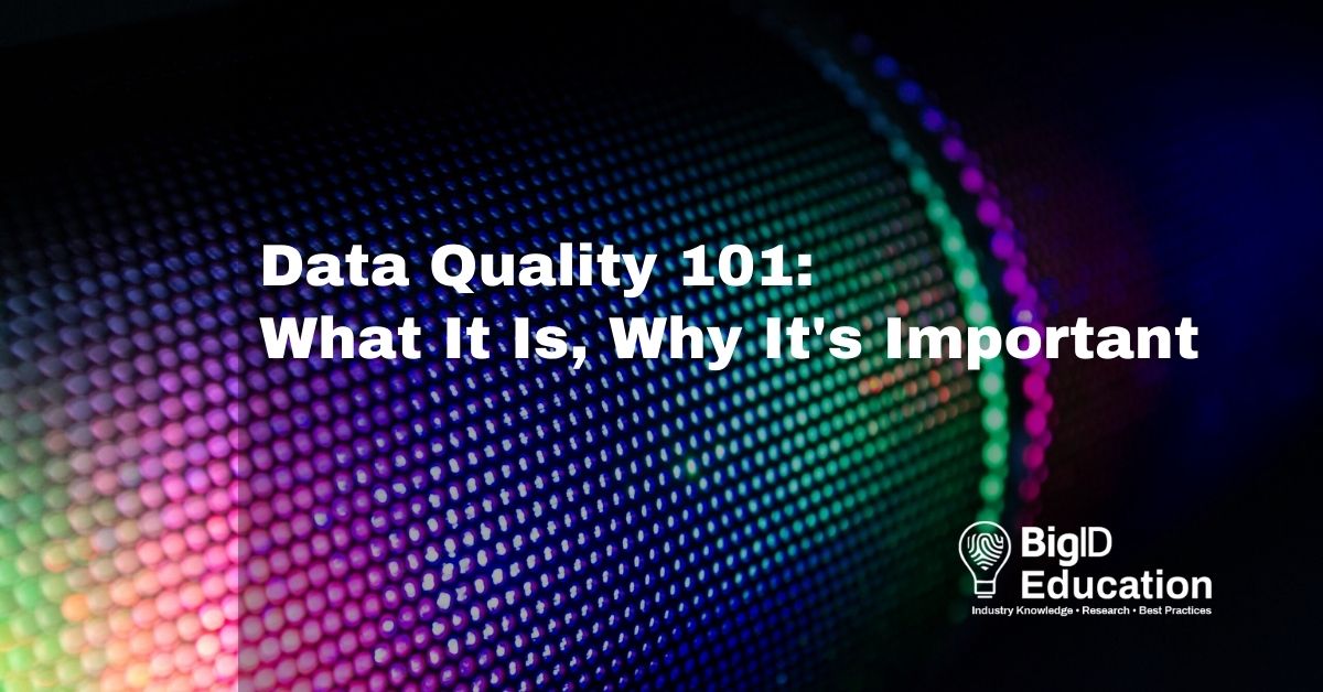 Data Quality 101: What It Is, Why It's Important | BigID