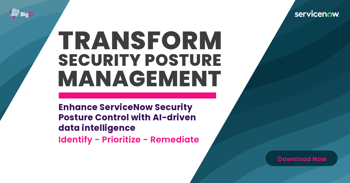Streamline Privacy Compliance with BigID and ServiceNow: Automating ...