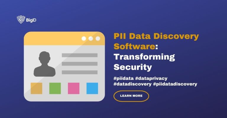 PII Data Discovery Software: Transforming Security | BigID