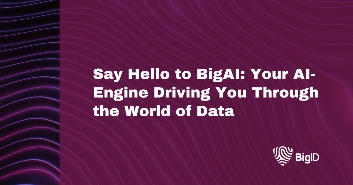 Say Hello to BigAI: Your Copilot Driving You Through the World of Data | BigID