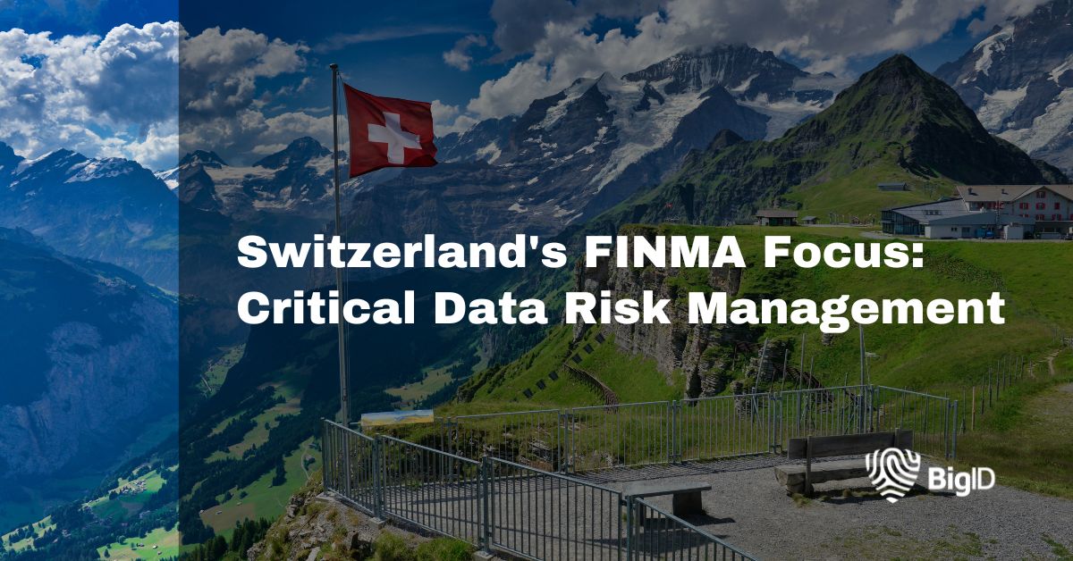 Switzerland's FINMA Focus: Critical Data Risk Management | BigID