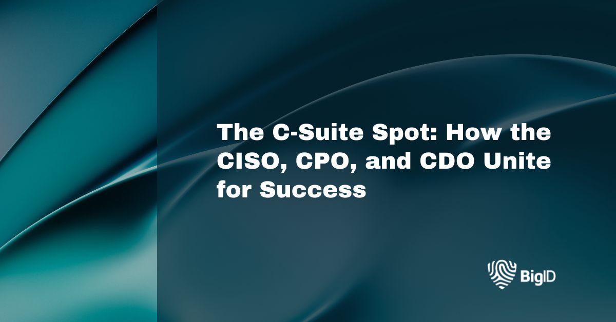 The C-Suite Spot: How the CISO, CPO, and CDO Unite for Success | BigID