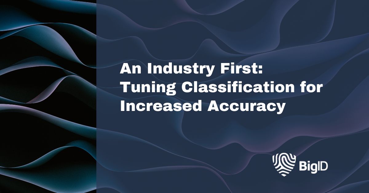 An Industry First: Tuning Classification for Increased Accuracy | BigID
