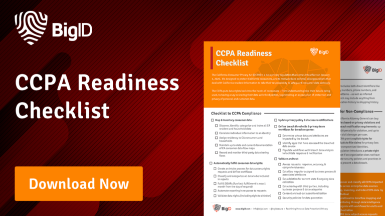 California Consumer Privacy Act | CCPA Compliance Checklist | BigID