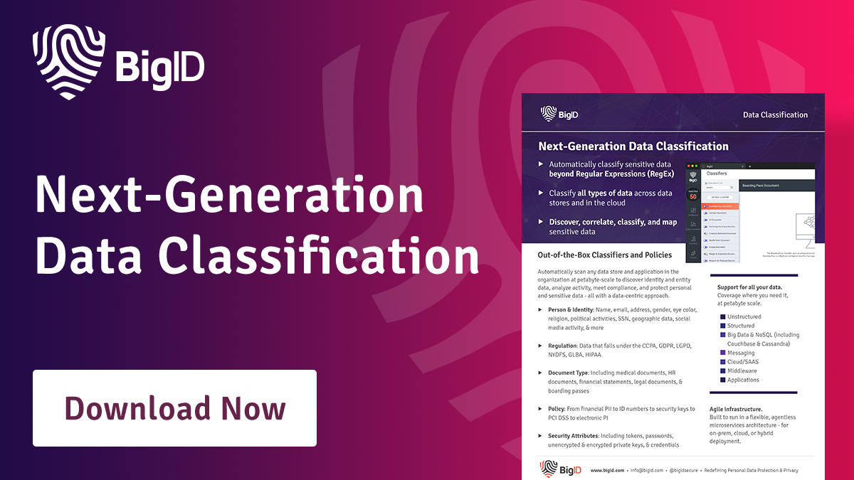 What Is Data Classification? Types and Identifiers | BigID