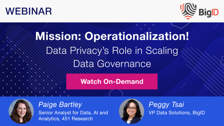 Data Privacy’s Role in Scaling Data Governance | BigID