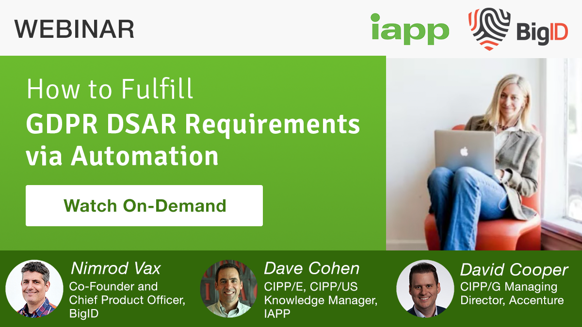 How to Fulfill GDPR Data Subject Access Requests via Automation | BigID