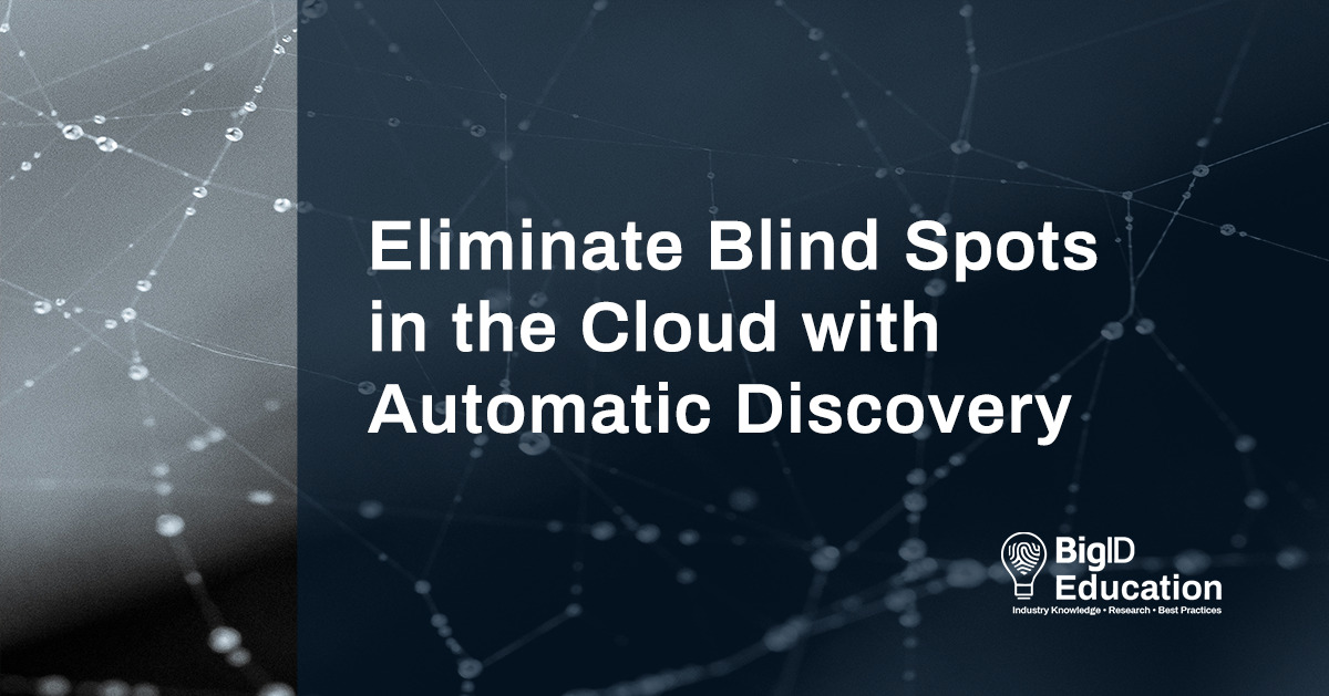 Eliminate Blind Spots in the Cloud with Automatic Discovery | BigID