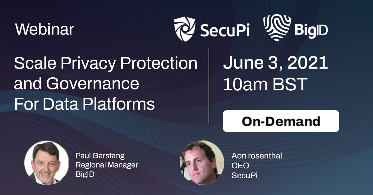 Scale Privacy Protection and Governance For Data Platforms | BigID