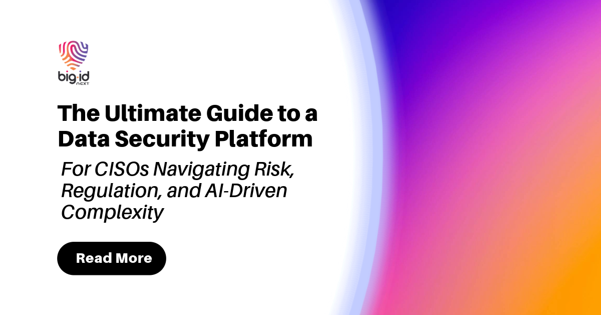 The Ultimate Guide to a Data Security Platform | BigID