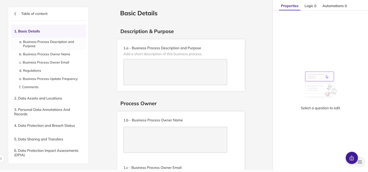 RoPA Mapping App | BigID
