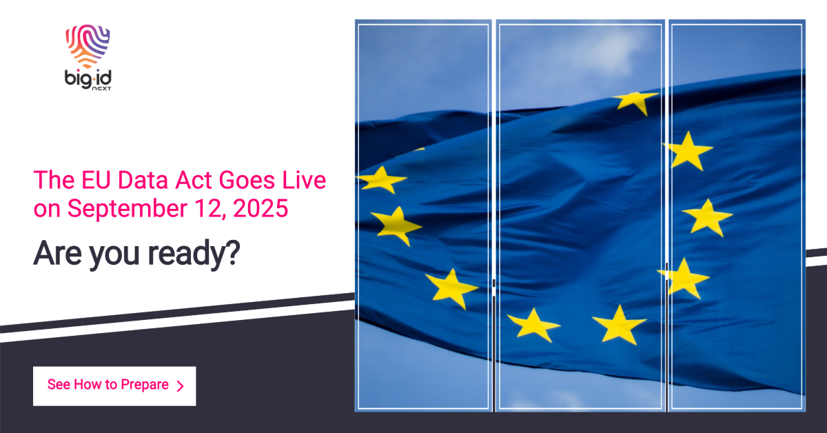 EU Data Act Goes Live on 12 September 2025 — Be Ready Now | BigID